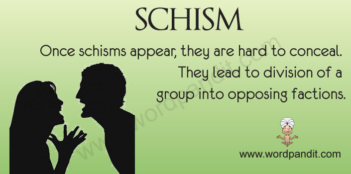 Schism – Wordpandit