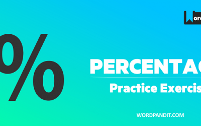Percentages Practice tests - Wordpandit